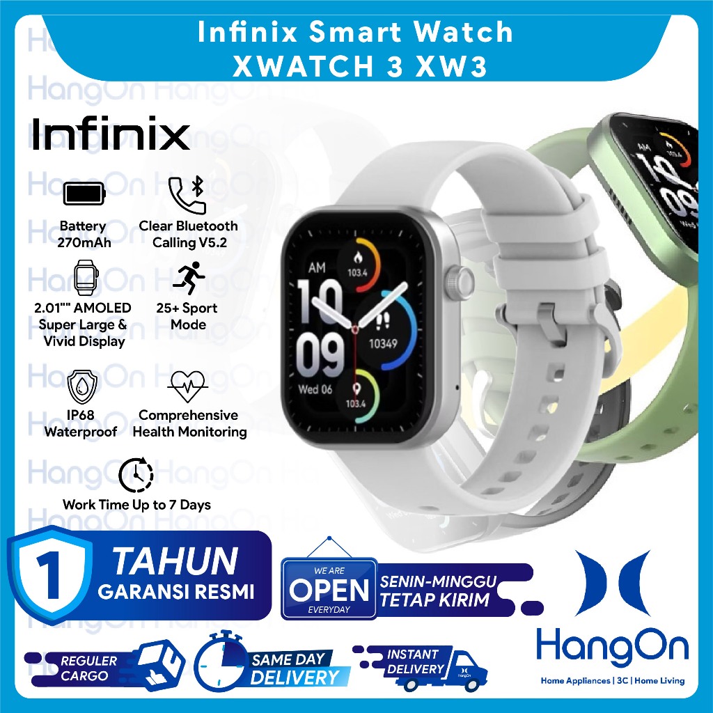 Jual Infinix Smart Watch XWATCH 3 Smartwatch XW3 270mAh | Shopee Indonesia