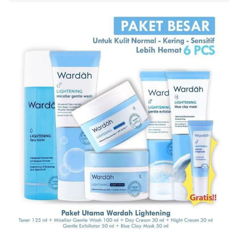 Jual Paket utama Wardah Lightening | Shopee Indonesia