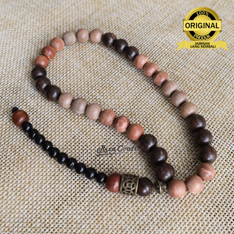 Jual Tasbih Kayu Stigi Laut Dewandaru Kalimosodo Kalimasada 8mm 33 ...