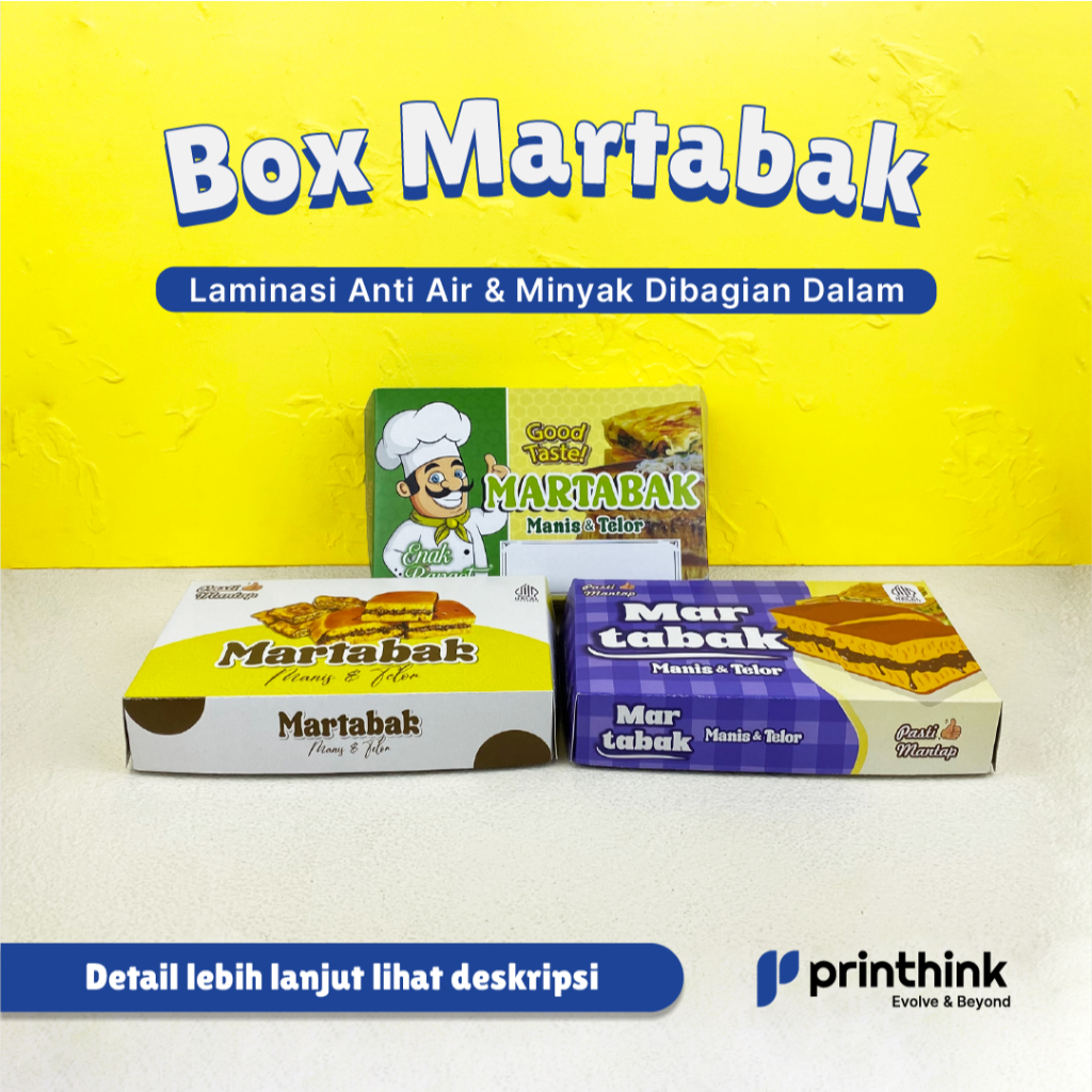 Jual Martabak Box / Packaging Box Laminasi Food Grade - Duplex | Shopee ...