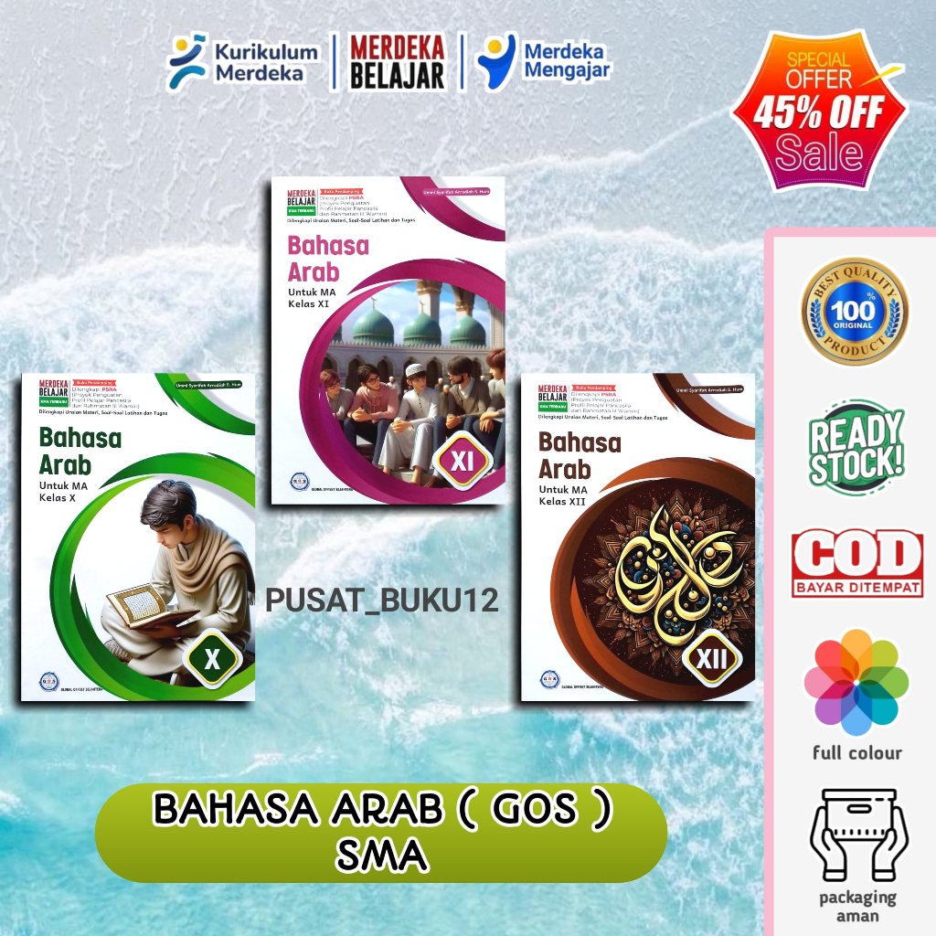 Jual Buku Siswa Pendamping BAHASA ARAB, KMA 450 Kelas 10,11,12 SMA Kurikulum Merdeka - Global ...