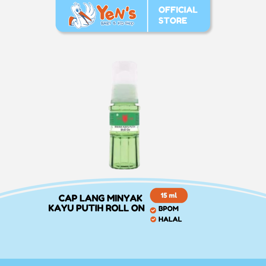 Jual Cap Lang Minyak Kayu Putih Roll On 15 ml - 100% bahan alami kayu putih | Shopee Indonesia