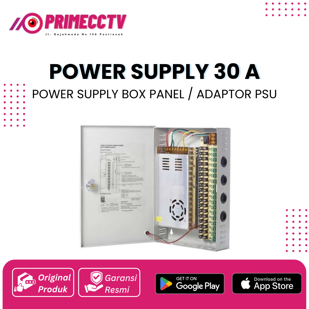 Jual POWER SUPPLY 30 A BOX PANEL / ADAPTOR PSU | Shopee Indonesia