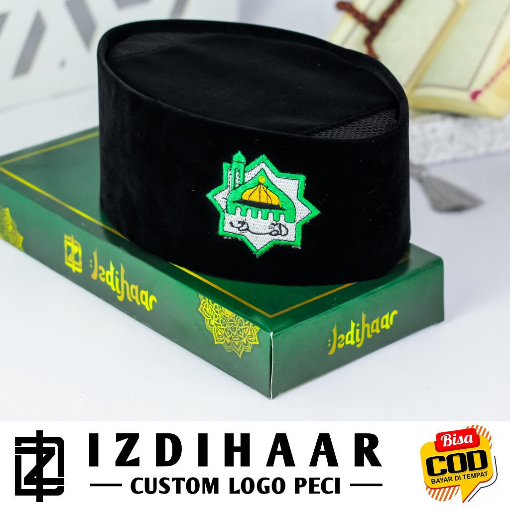 Jual Tanpa Minimal Order – Izdihaar Peci Songkok Kopiah Custom Logo ...
