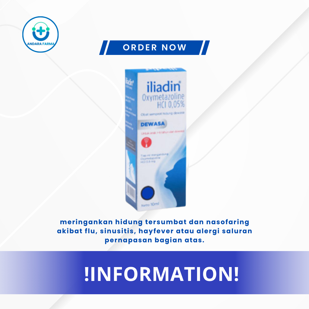 Jual Iliadin Dewasa 0.05% Nasal Spray 10 ml | Shopee Indonesia