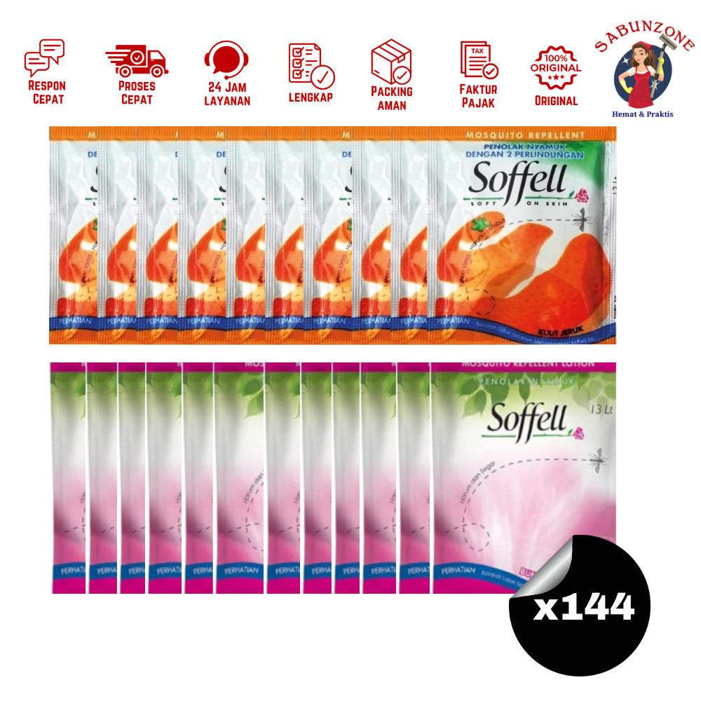Jual Paket 1 Ball Soffel Anti Nyamuk Soffell Kulit Jeruk / Bunga ...