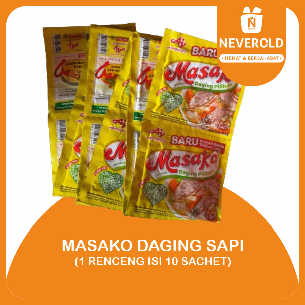 Jual MASAKO SAPI 1 RENCENG ISI 12 SACHET | Shopee Indonesia