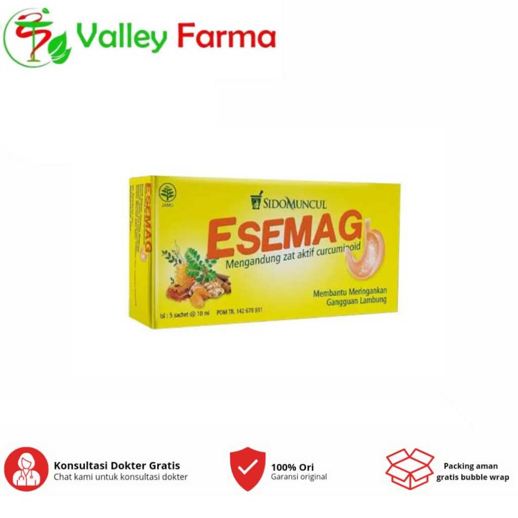 Jual Esemag Sidomuncul untuk Meringankan Gangguan Lambung (5 Sachet ...