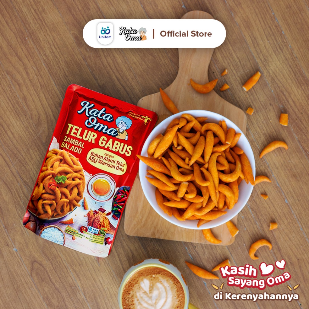 Jual Kata Oma Telur Gabus Rasa Balado - Cemilan Snack Telor Gabus ...