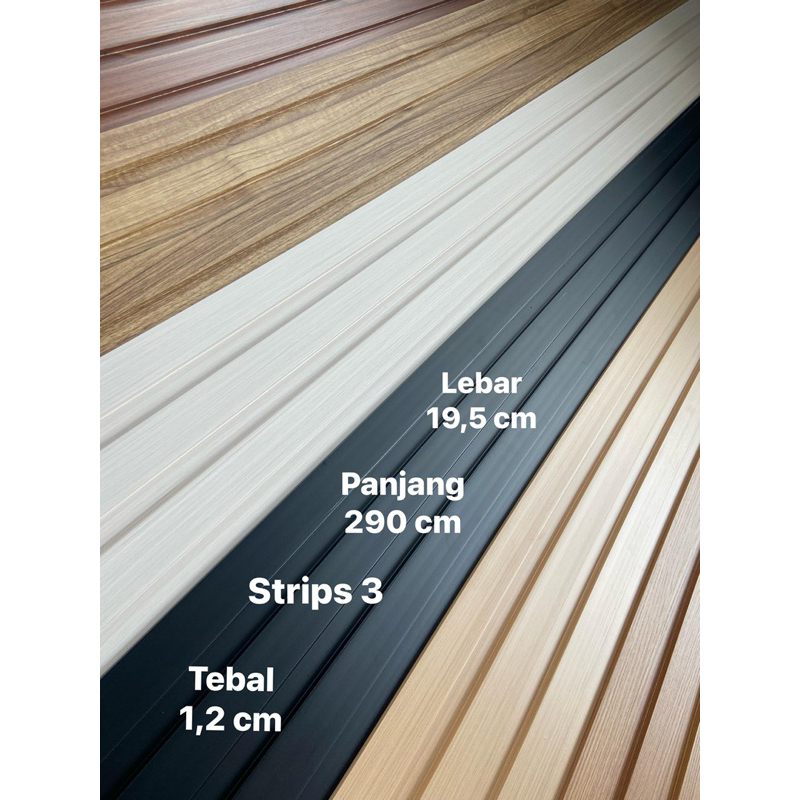 Jual Wall panel WPC Strip Panjang 2,9 M x 19 CM | Shopee Indonesia
