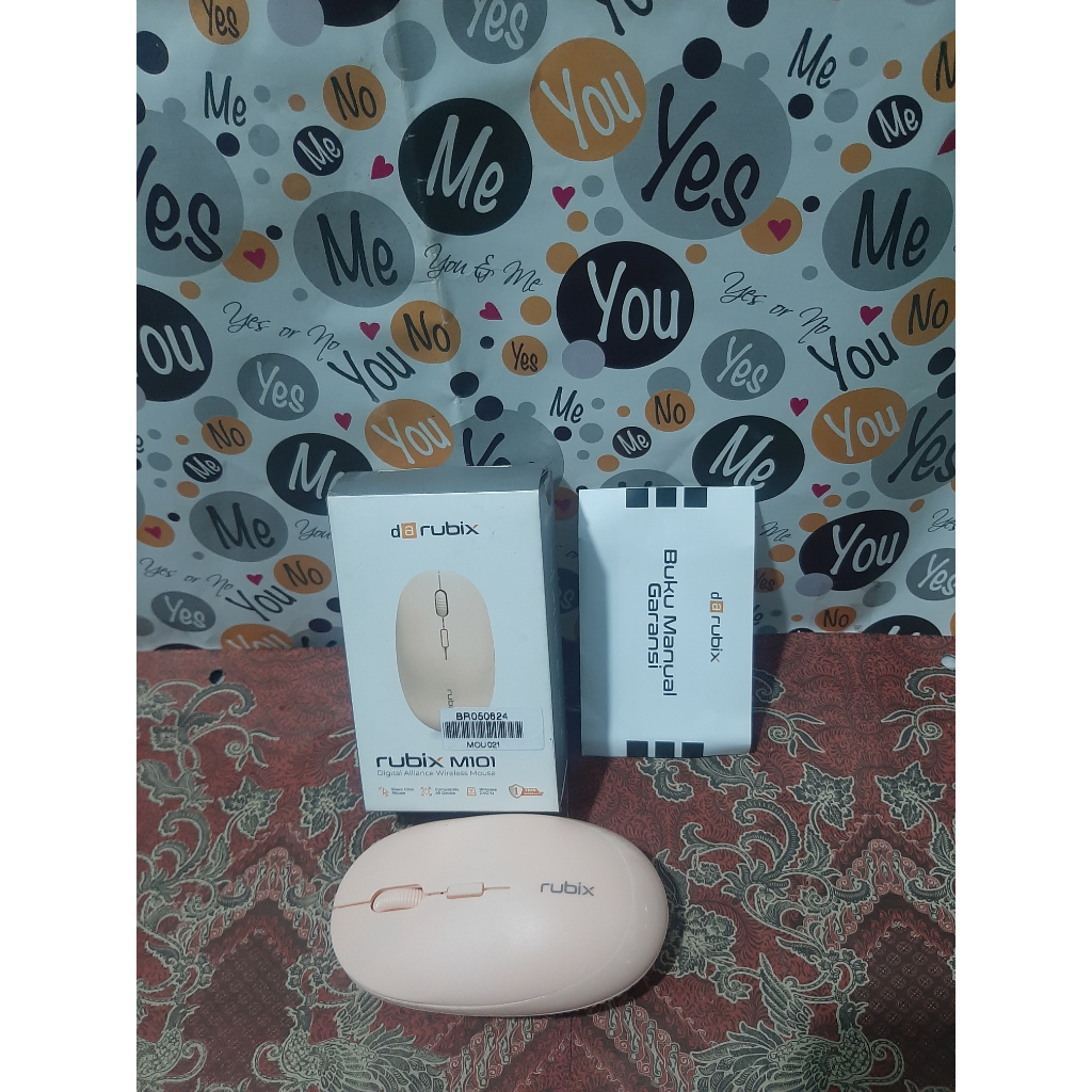 Jual MOUSE WIRELESS DIGITAL ALLIANCE RUBIX M101 WHITE SILENT ORIGINAL ...