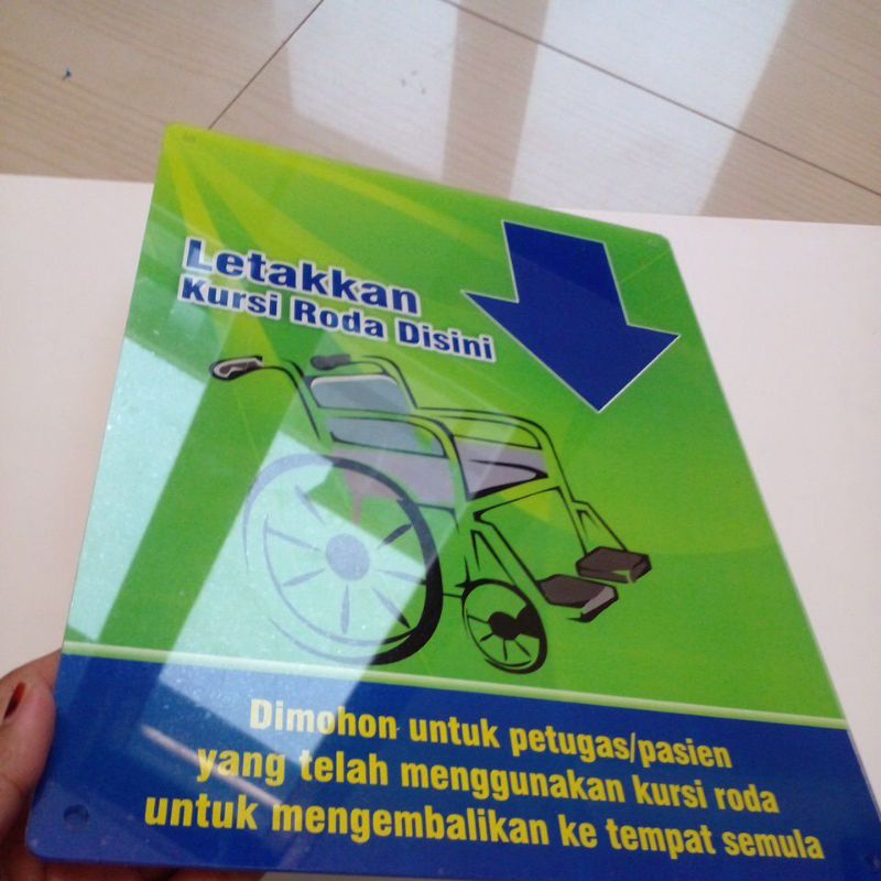 Jual Stiker dan akrilik letakkan Kursi Roda disini | Shopee Indonesia