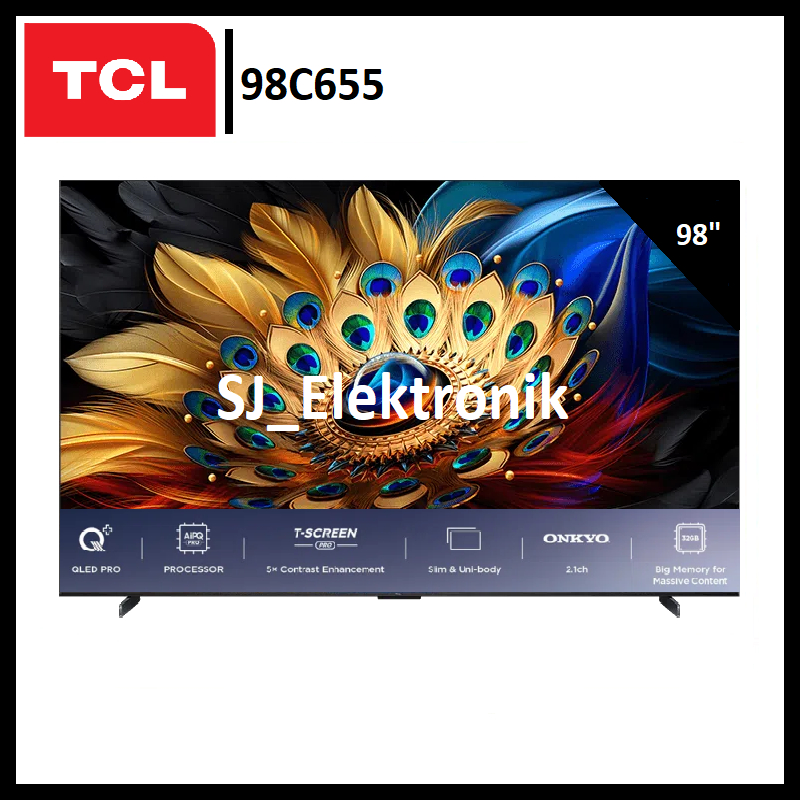 Jual TCL 98C655 QLED PRO UHD 4K Google TV AiPQ Processor C655 QLED TV ...