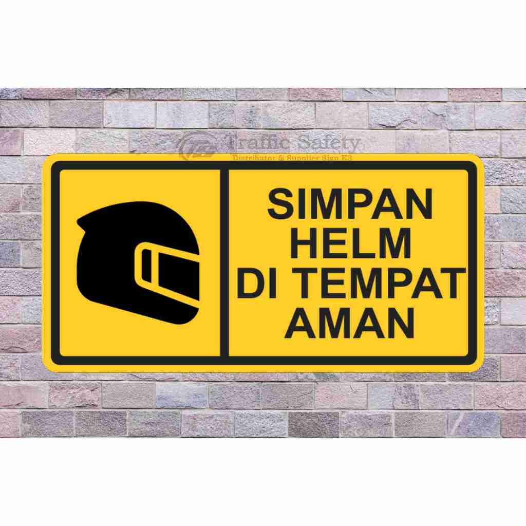 Jual Rambu simpan helm ditempat aman 15x30 cm | Shopee Indonesia