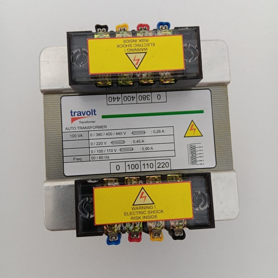 Jual Travo Trafo Step up / down 380V 400V 440V to 100V 110V 220V 100VA ...
