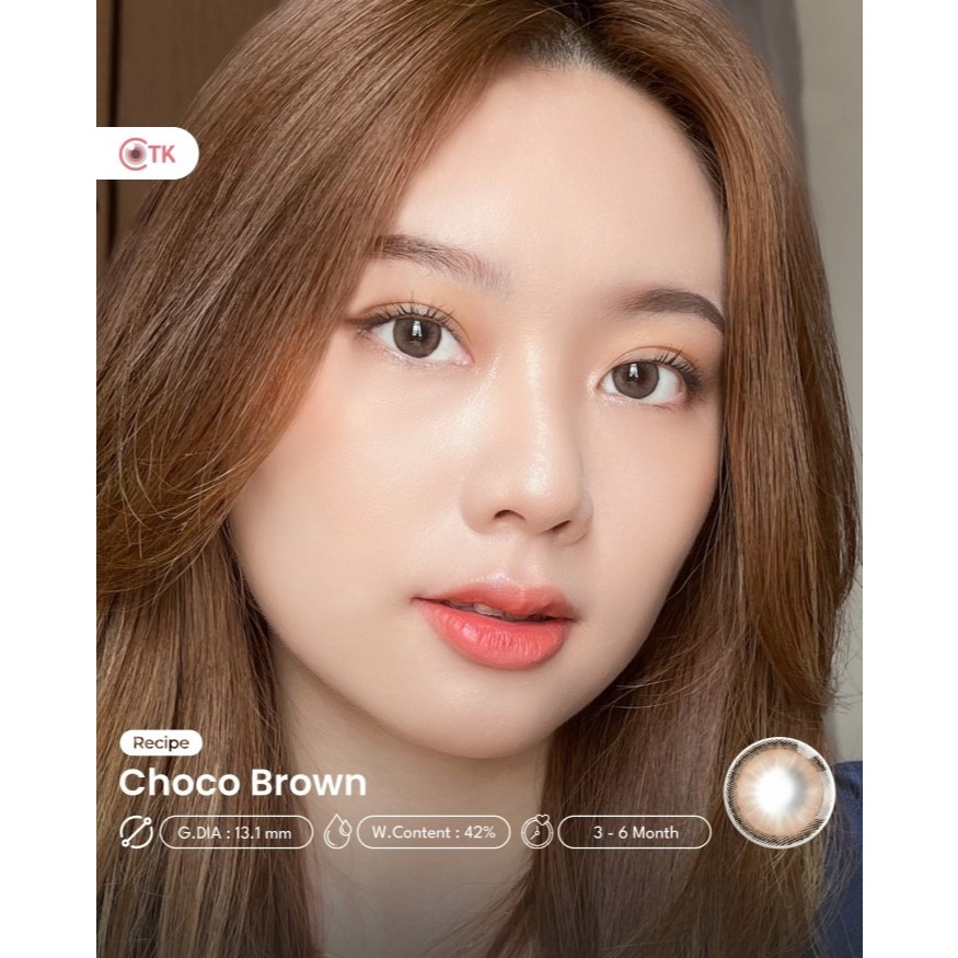 Jual SOFTLENS RECIPE CHOCO BROWN 14.5MM ( NORMAL S.D -6.00 ) | Shopee ...