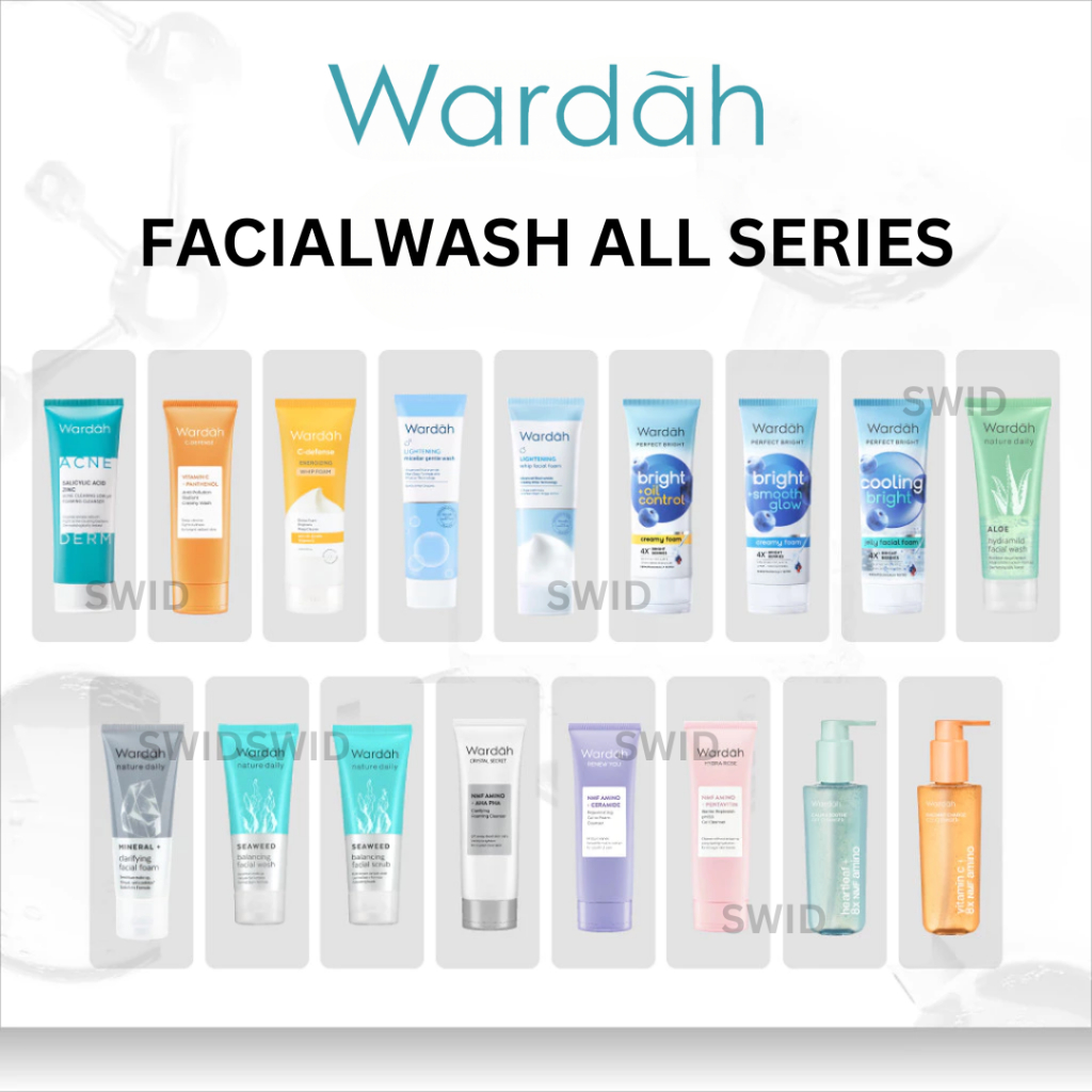 Jual Wardah Facial Wash All Varian Perfect Bright | Crystal Secret | C ...