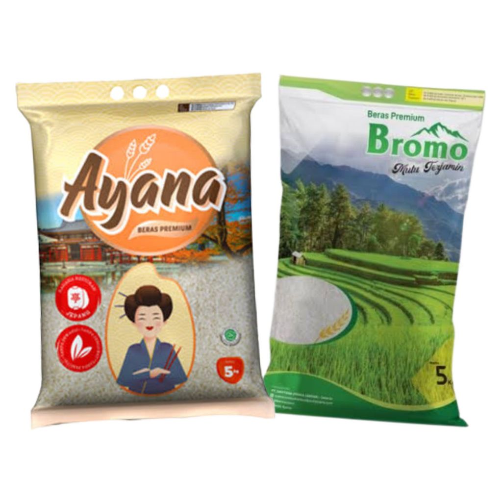 Jual BERAS PUTIH AYANA & BERAS PUTIH BROMO AYANA 5KG | Shopee Indonesia