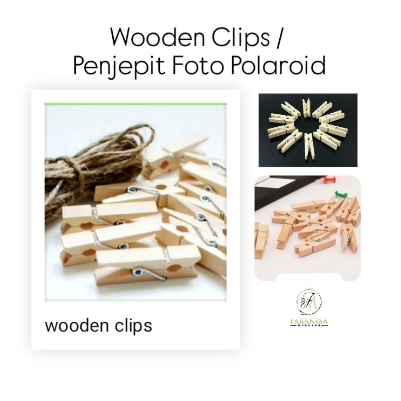 Jual Penjepit Foto Polaroid / Wooden Clips | Shopee Indonesia