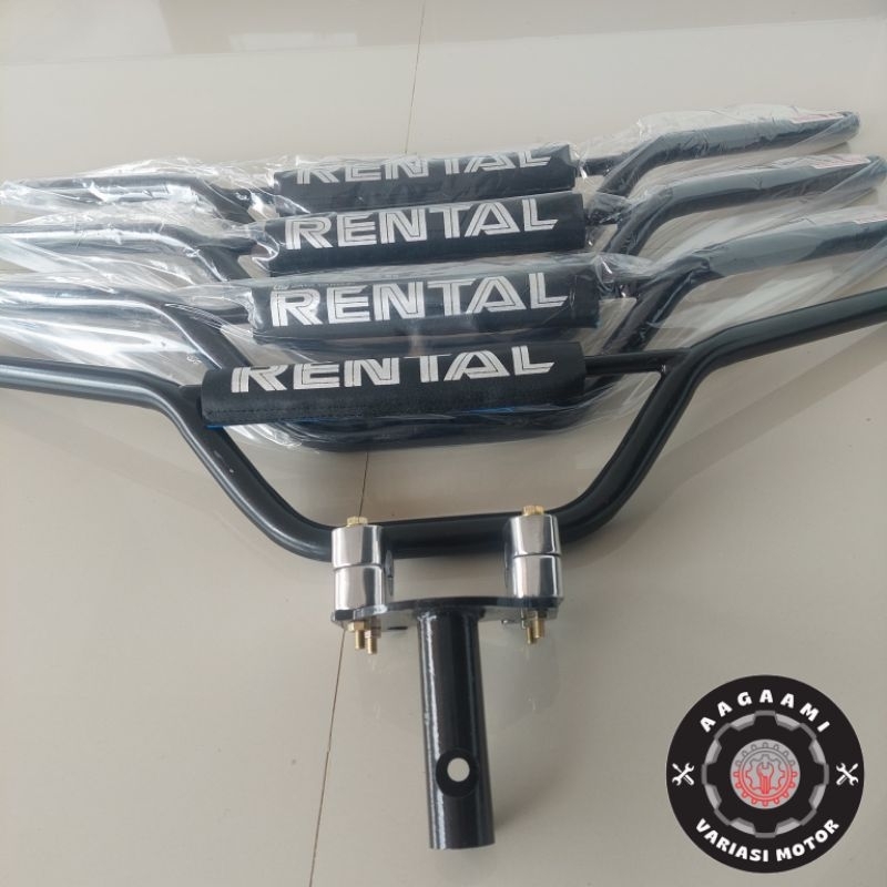 Jual PAKET HEMAT stang renthal motor custom model trail dan dudukan ...