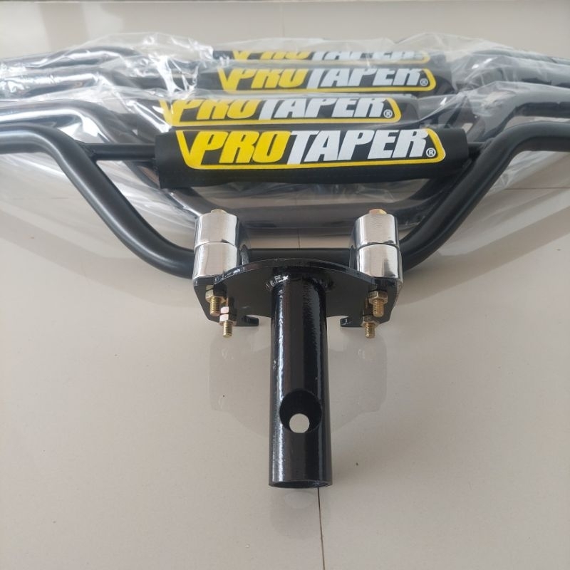 Jual PAKET HEMAT stang motor custom model trail dan dudukan adaptor ...