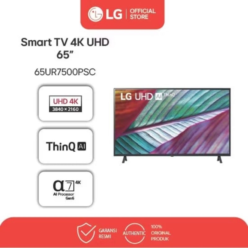 Jual TV LED LG 65 inch 65UR7500PSC Smart tv 4K | Shopee Indonesia