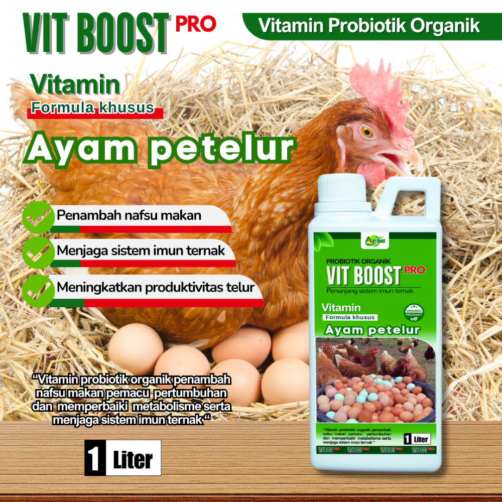 Jual VITBOOST PRO Vitamin probiotik Ayam petelur meningkatkan ...