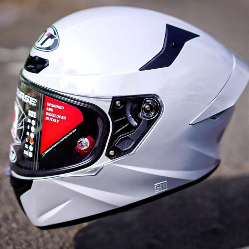 Jual KYT TT COURSE PLAIN ASPHALT GREY GLOSSY ORIGINAL | HELM FULL FACE ...