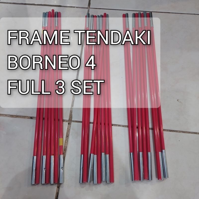 Jual TENDAKI. FULLSET FRAME TENDA TENDAKI BORNEO 4 / FRAME TENDA JAVA 4 ...