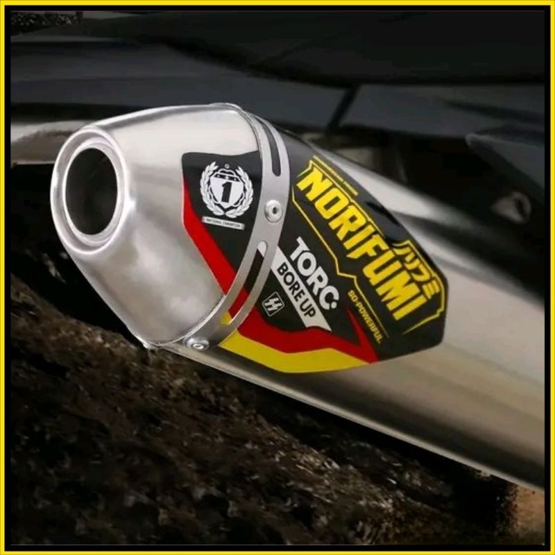 Jual KNALPOT NORIFUMI TORC BORE UP STAINLESS PNP KLX 150/BF CRF 150L D ...