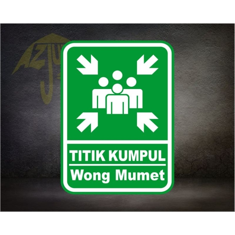 Jual Stiker CUTTING TITIK KUMPUL WONG MUMET BIG SIZE UKURAN 30X20 CM ...