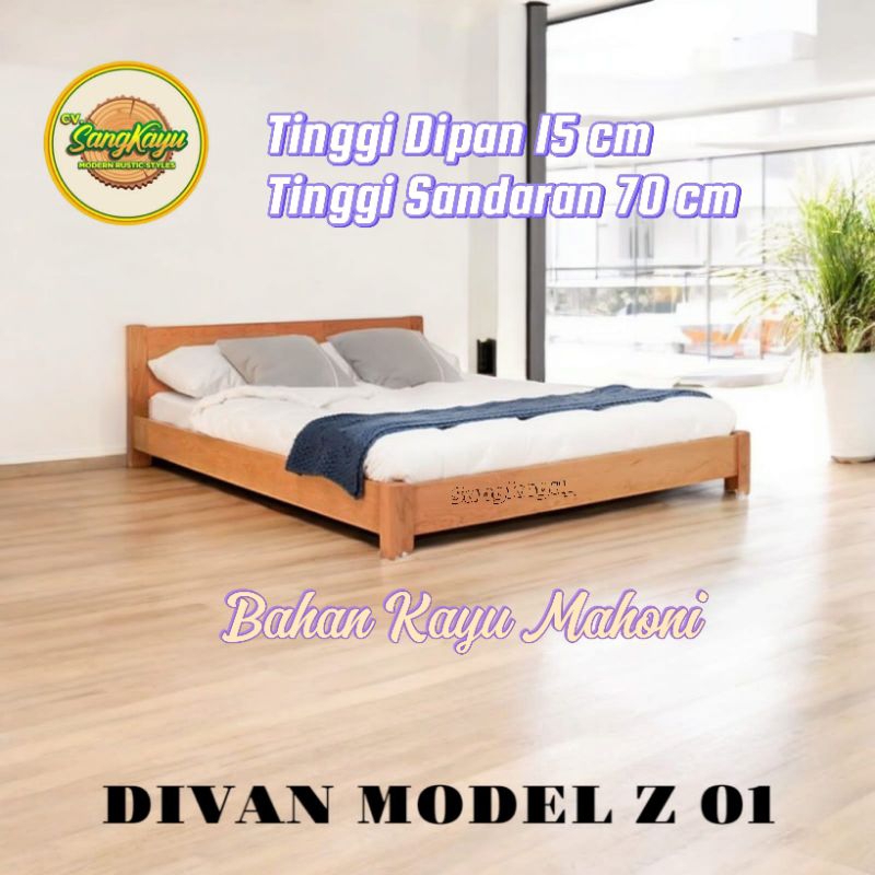 Jual dipan tempat tidur divan minimalis dipan kasur rangka kayu dipan ...