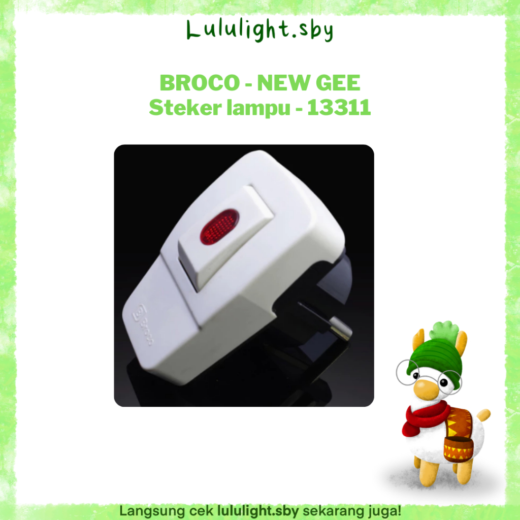 Jual Broco Electrical Standard 13311 Steker + Saklar Lampu | Shopee ...