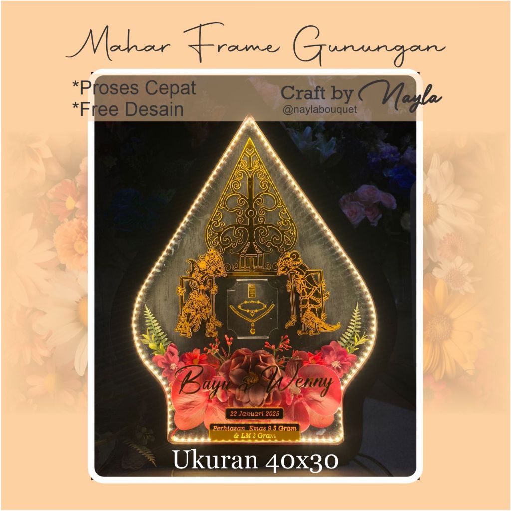 Jual MAHAR GUNUNGAN l MAHAR PERNIKAHAN l FRAME GUNUNGAN l MAHAR ...