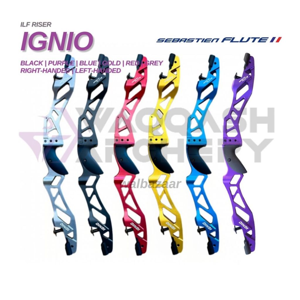 Jual SEBASTIEN FLUTE IGNIO 25" ILF RISER Recurve Bow Original | Shopee Indonesia