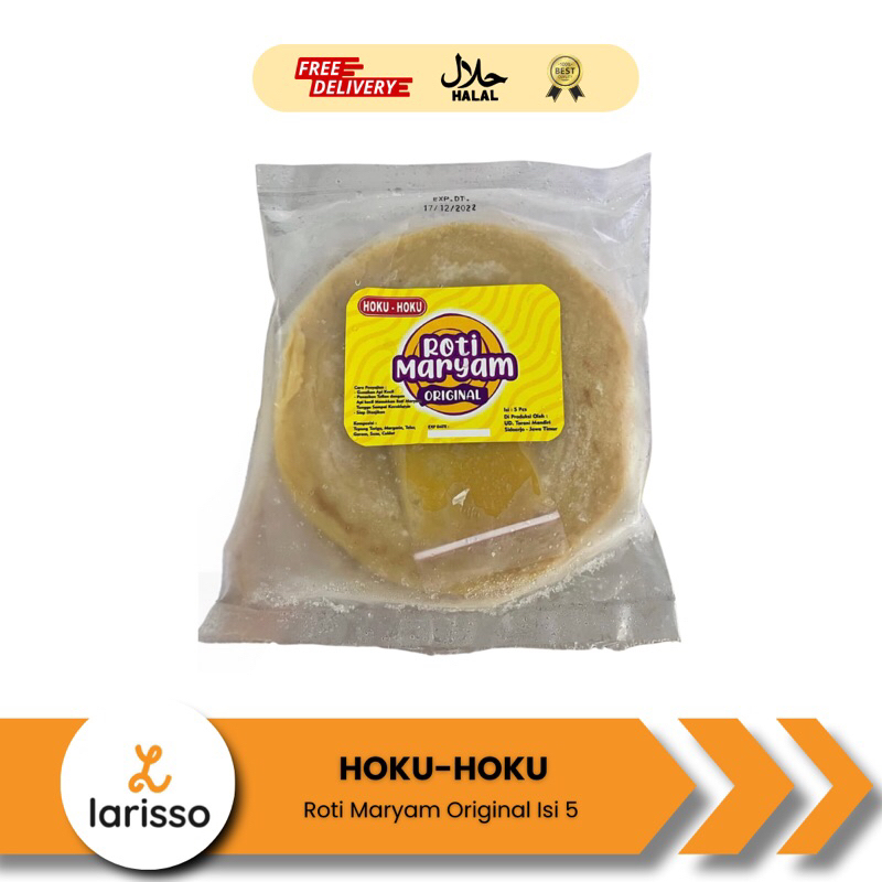Jual HOKU HOKU Roti Maryam Original Frozen Isi 5 Pcs | Shopee Indonesia