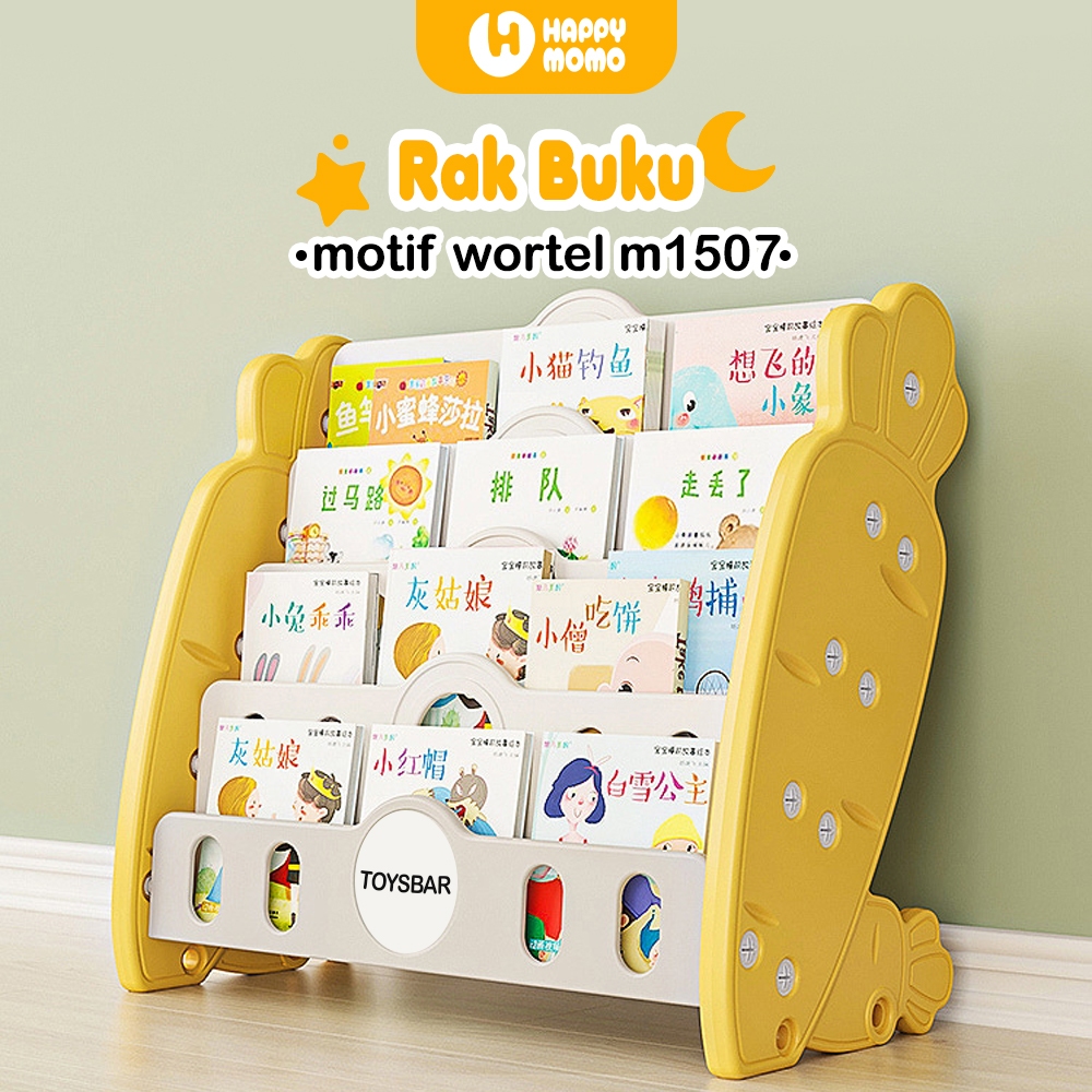 Jual 𝗛𝗔𝗣𝗣𝗬 𝗠𝗢𝗠𝗢 Rak Tempat Buku Anak 3 Susun Majalah Komik Buku Rak ...