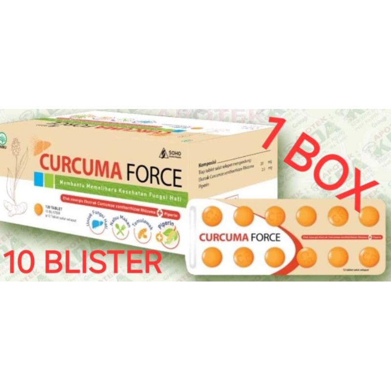 Jual CURCUMA FORCE 1 BOX ISI 10 BLISTER EXP 2026 | Shopee Indonesia