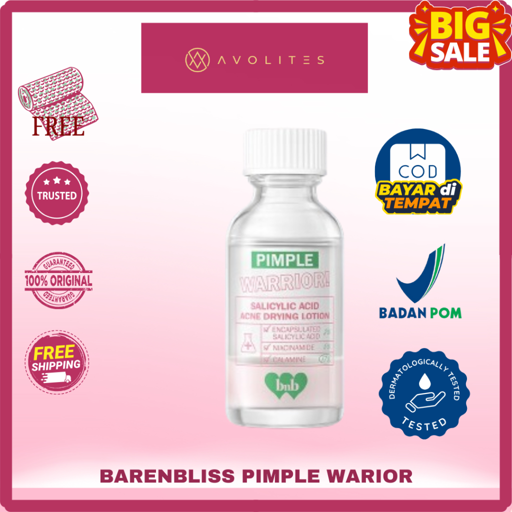 Jual BNB barenbliss Pimple Warrior! Salicylic Acid Acne Drying Lotion ...