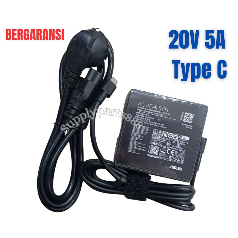 Jual ASUS CHARGER ADAPTER ROG Flow Z13 X13 ZenBook 14X 14 / 20V 5A TYPE ...
