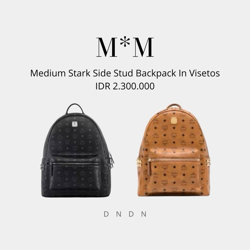 Jual Medium Stark Side Stud Backpack In Visetos | Shopee Indonesia