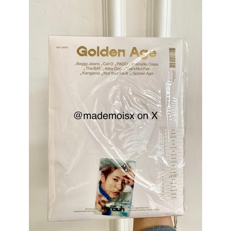 Jual NCT 2023 - Golden Age Collecting Ver. Renjun Version Official | Shopee Indonesia