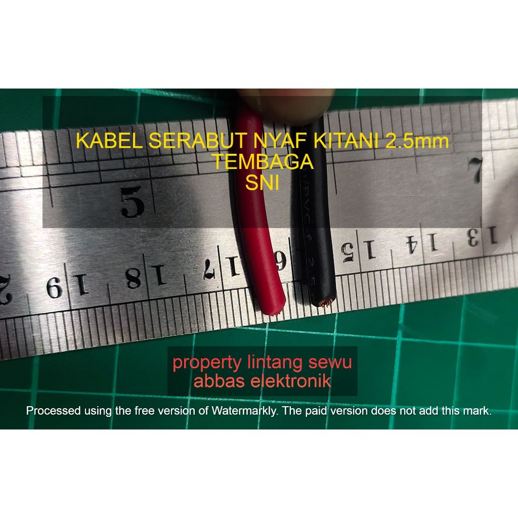 Jual KABEL NYAF KITANI 2.5MM KABEL SERABUT KITANI 2.5 MM KABEL SETRUM ...