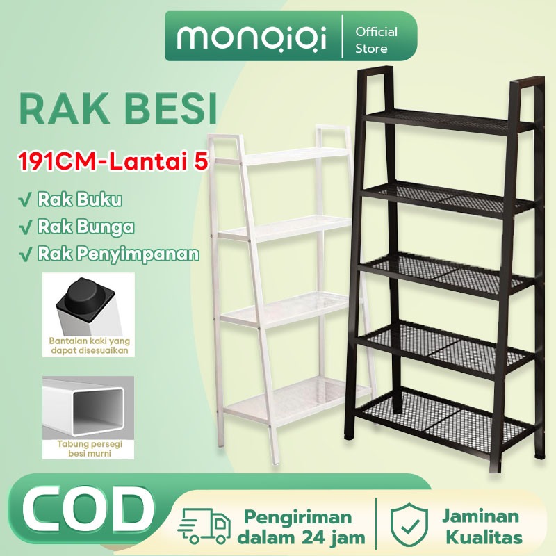 Jual MONQIQI 191CM Rak Besi Susun Rak Layer Besi Lerberg Seri Rak Buku ...