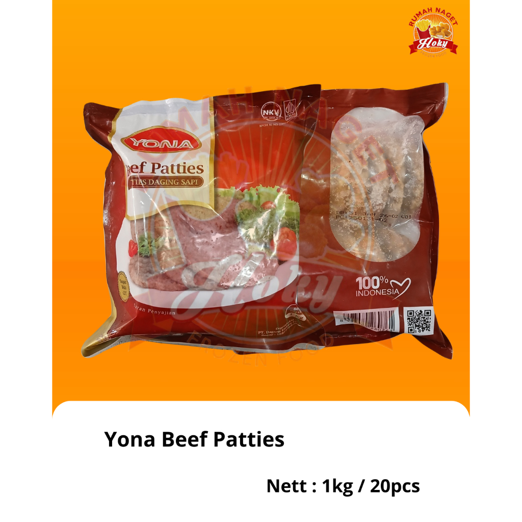 Jual Yona Beef Patties 1 kg isi 20pcs | Shopee Indonesia