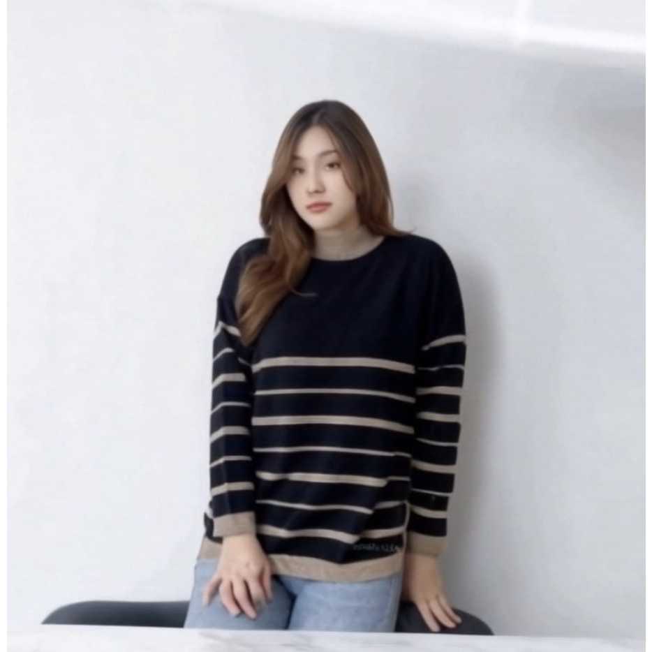 Jual SWEATER/ATASAN RAJUT WANITA JUMBO TERLARIS LENGAN PANJANG - JELITA KNIT TOPS | Shopee Indonesia