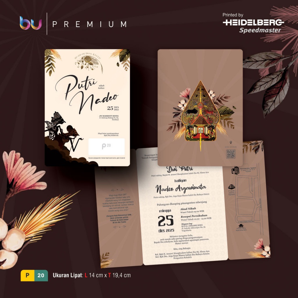 Jual Blangko Undangan Be You Premium 20 P20 | Blangko Undangan kosong ...