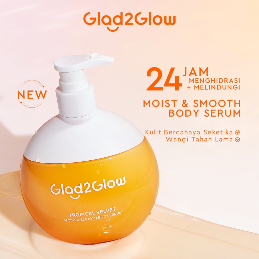 Jual 【NEW LAUNCH】GLAD2GLOW Tropical Velvet Moist & Smooth Hand Body Serum 300ml | Body Cream ...