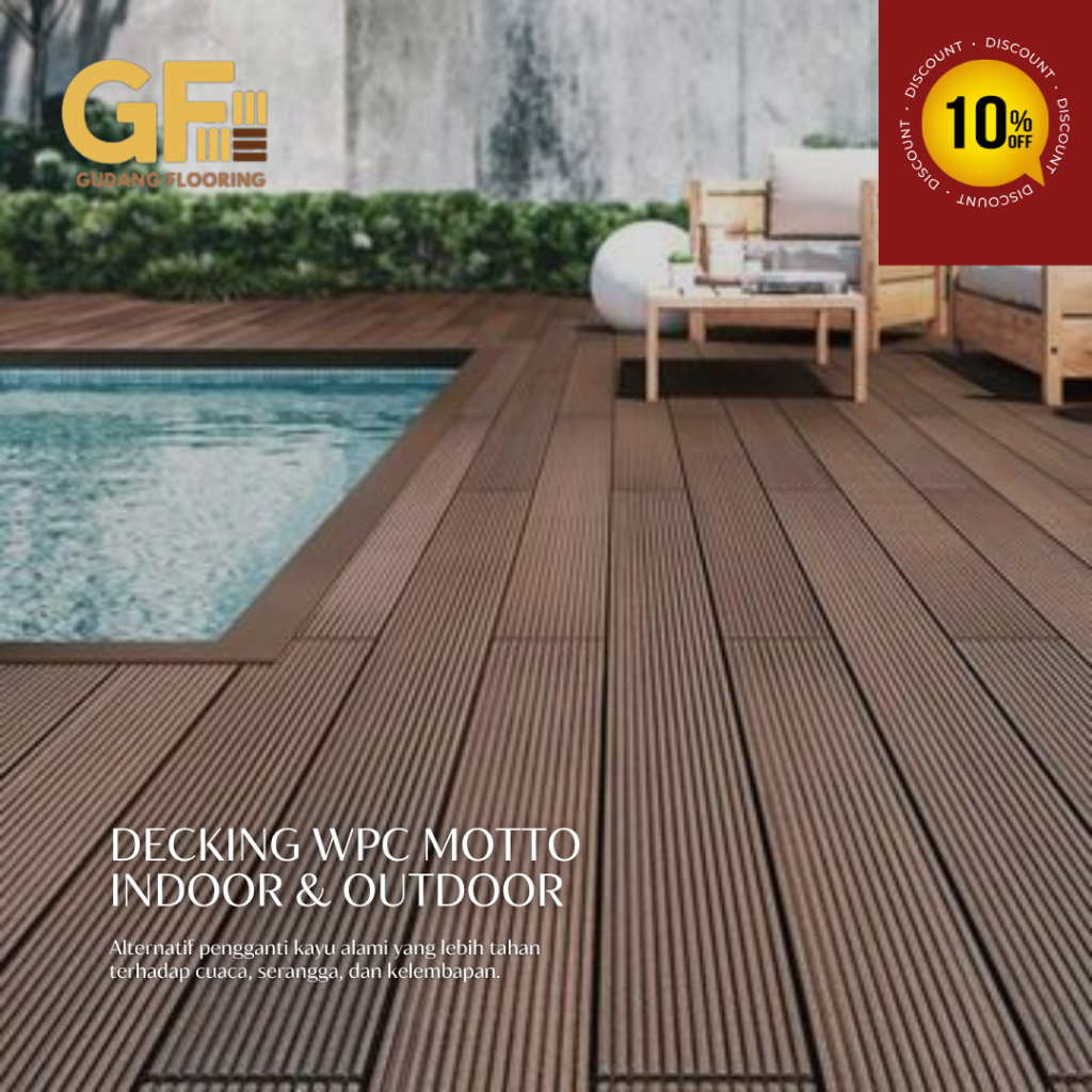 Jual DECKING WPC MOTTO OUTDOOR & INDOOR / MOTIF KAYU / ANTI AIR ...