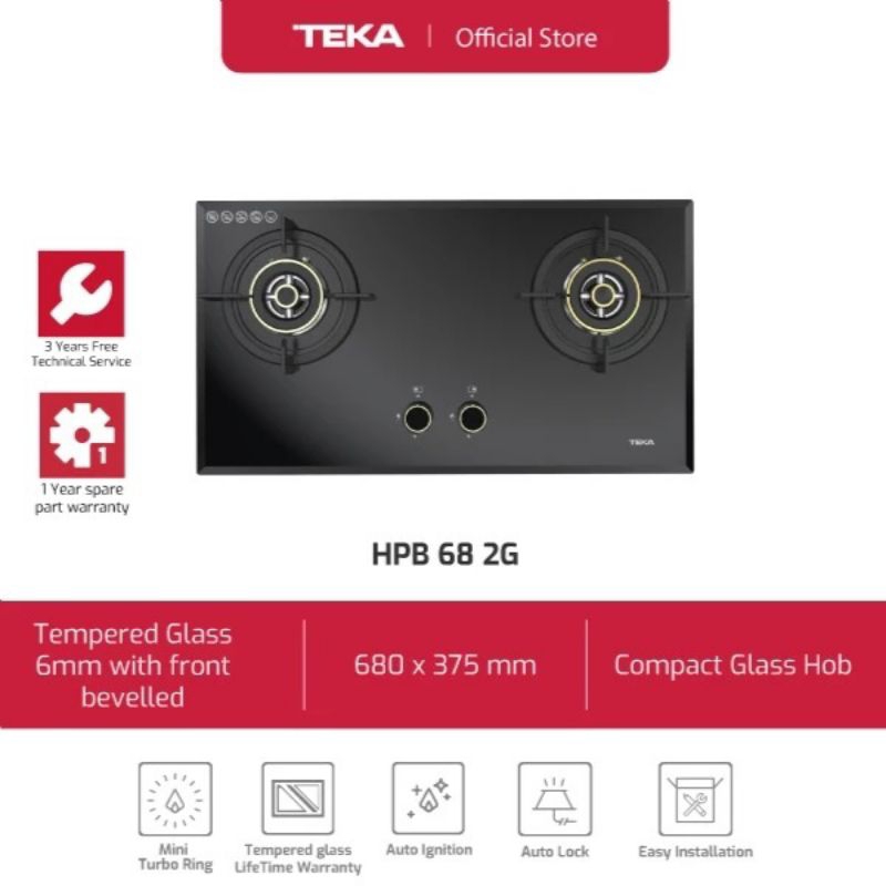 Jual TEKA KOMPOR TANAM COMPACT HPB 6802G | Shopee Indonesia